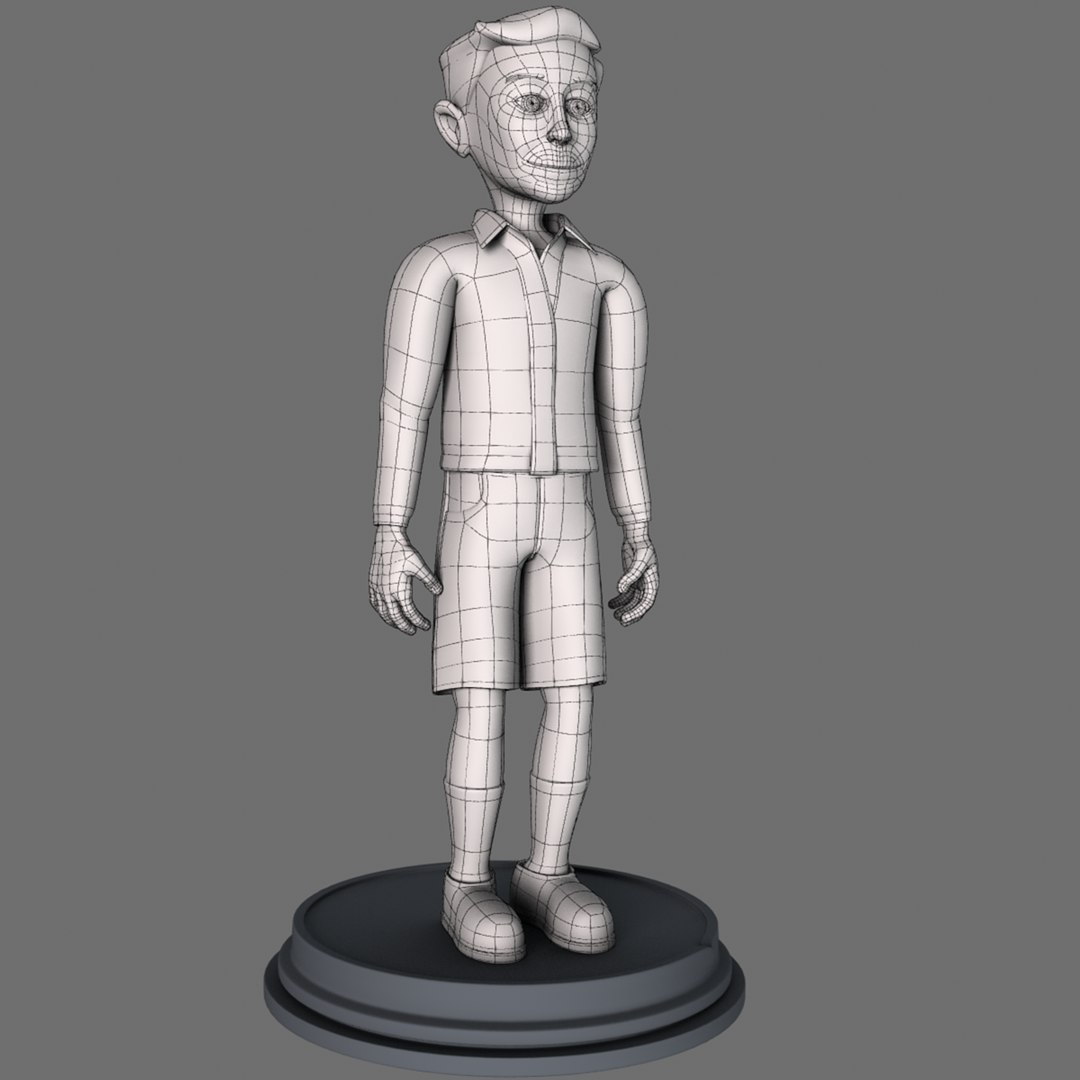 3d Young Man Model