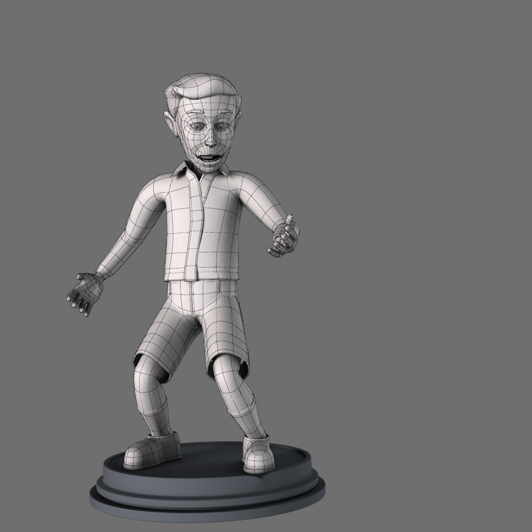 3d Young Man Model