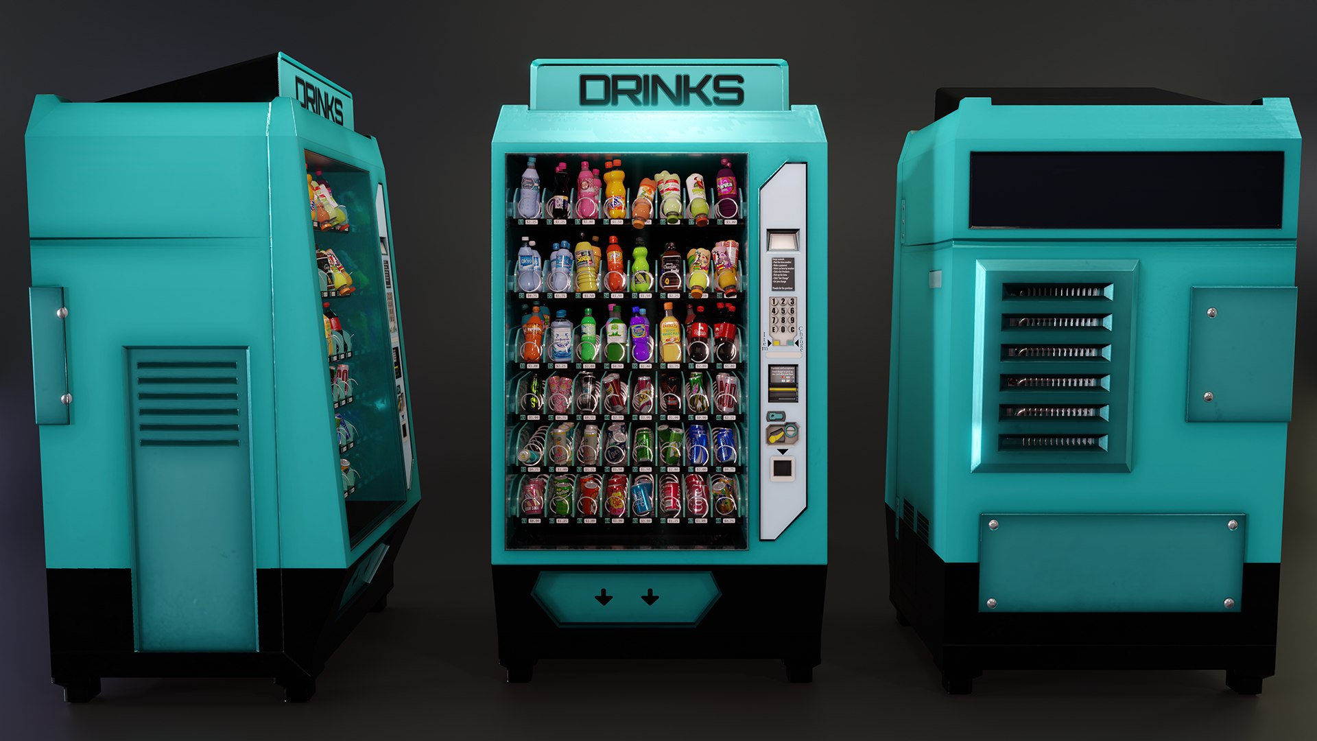 Vending Machine 3D Model - TurboSquid 1994358