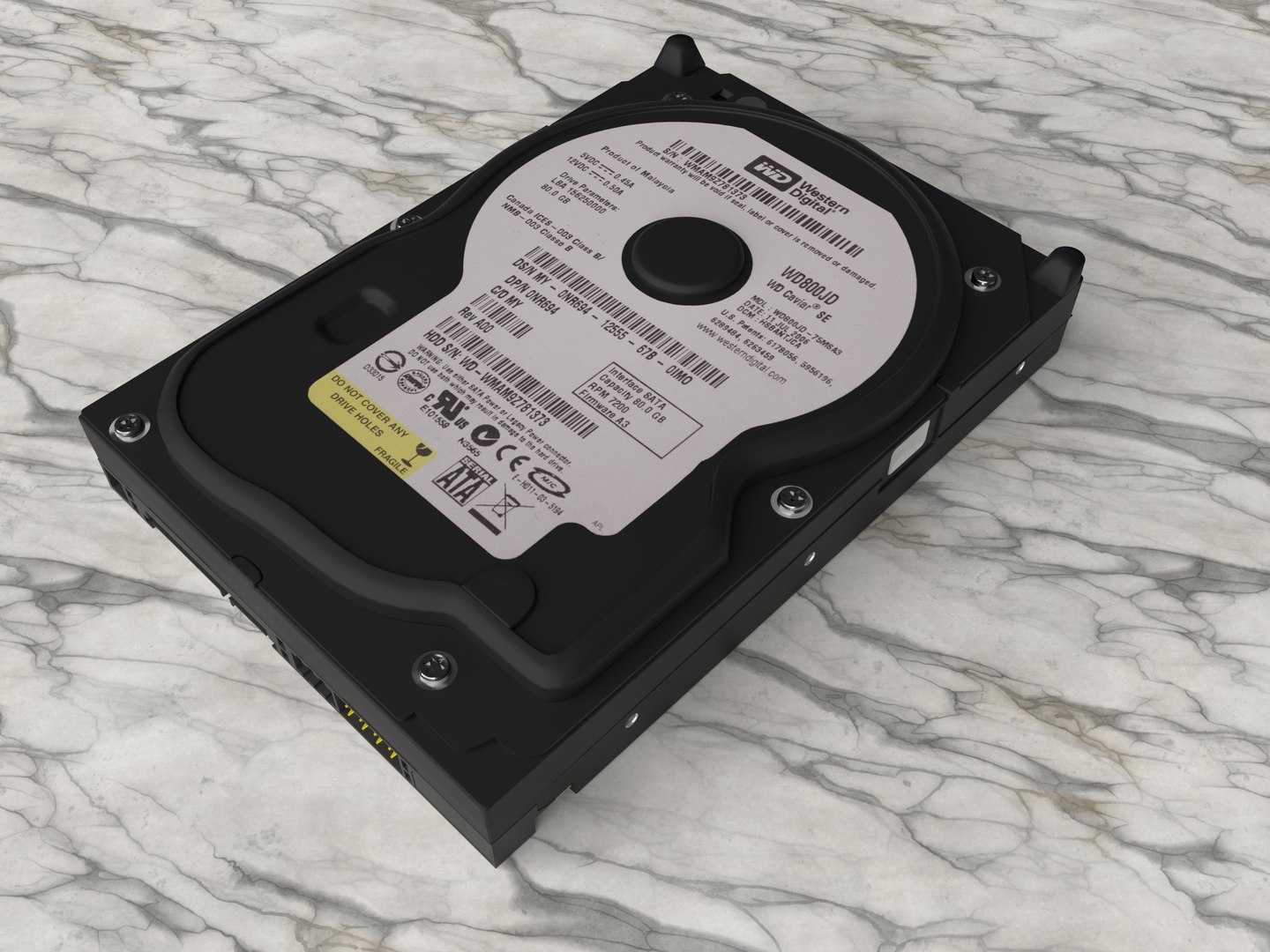 3D Hdd Western Digital Model - TurboSquid 1308881