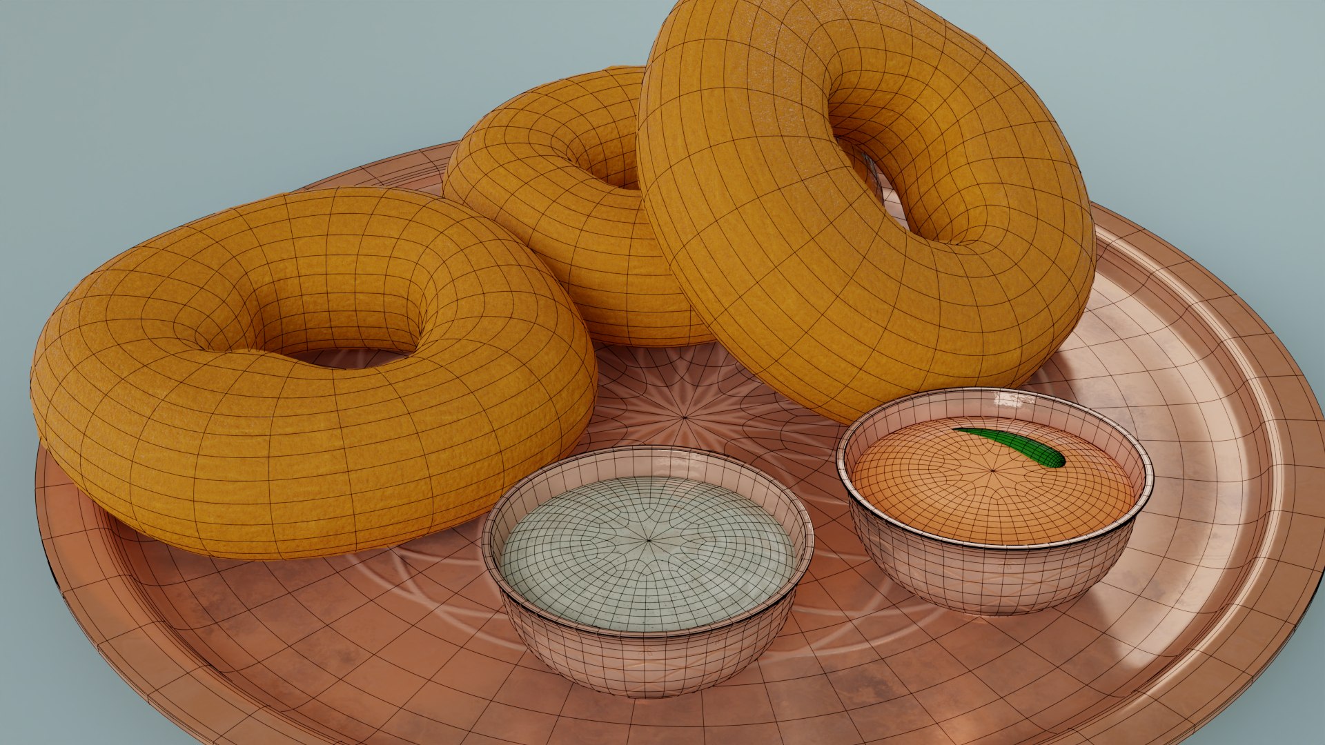 Vadda Sambhar 3D Model - TurboSquid 2096580