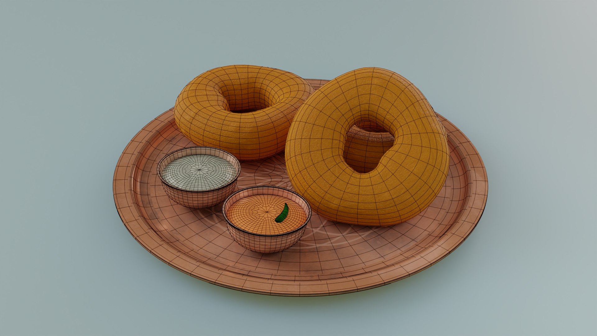 Vadda Sambhar 3D Model - TurboSquid 2096580