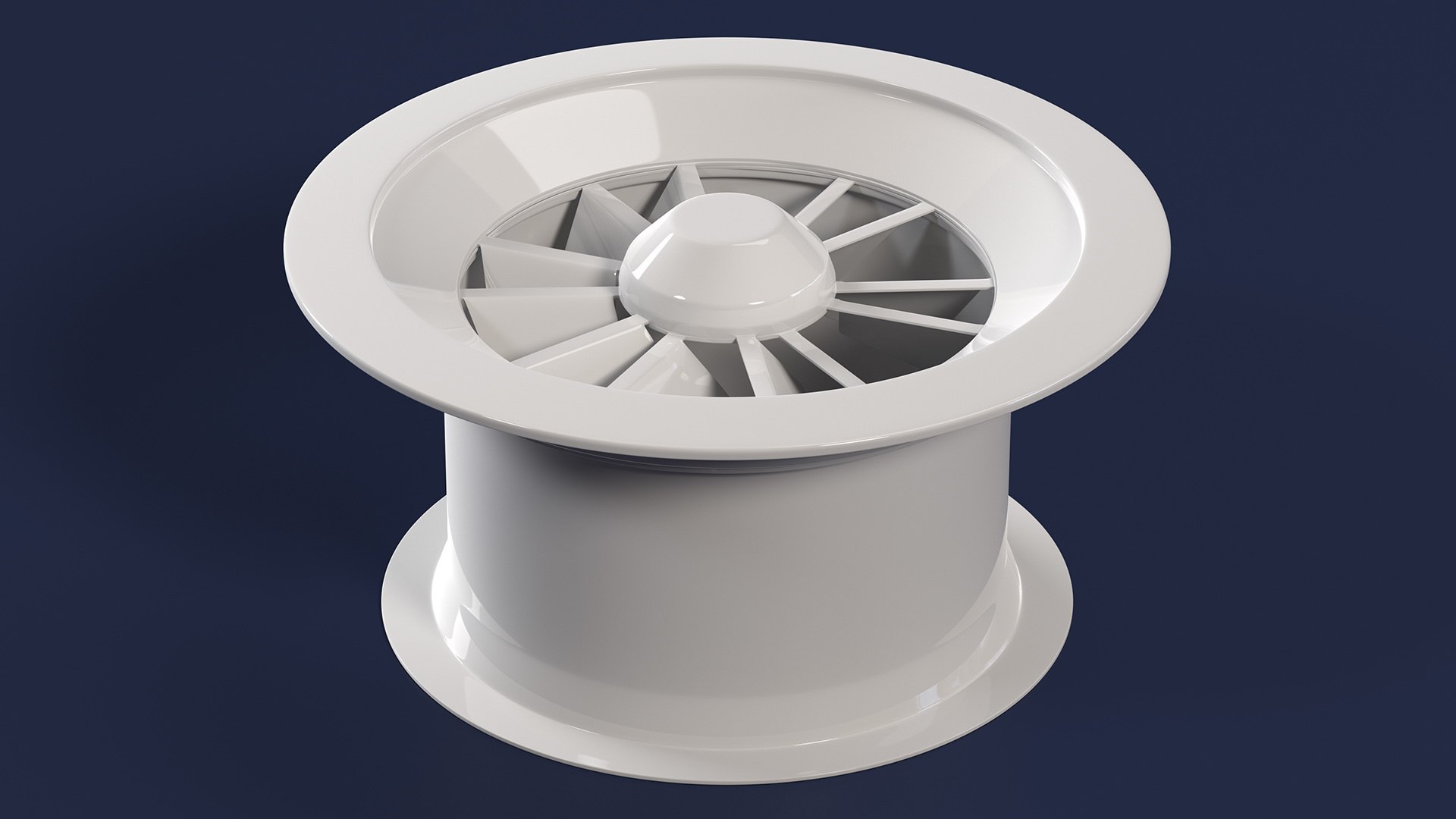 3D Round Swirl Diffuser Model - TurboSquid 1962217