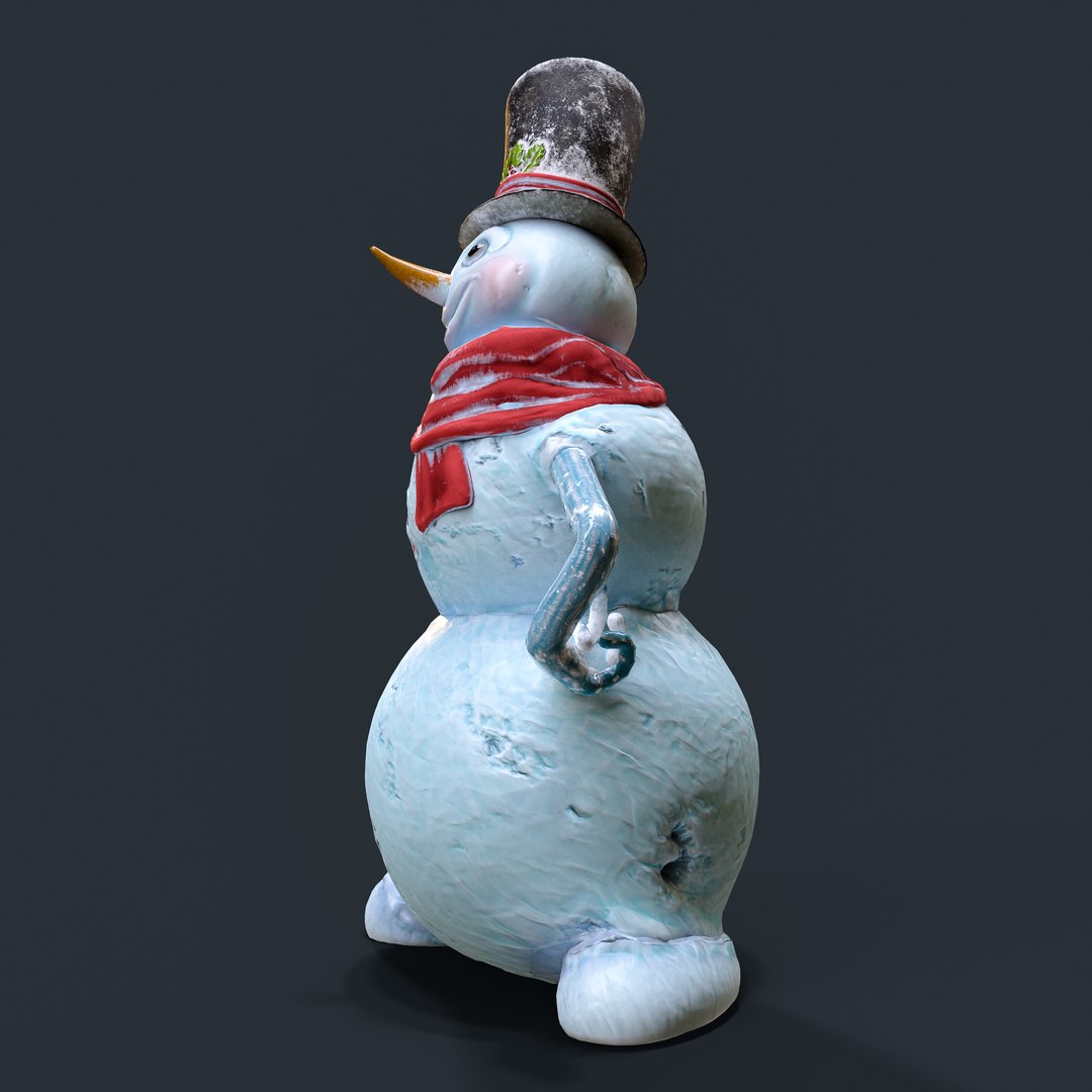 3D Snowman Model - TurboSquid 1837139