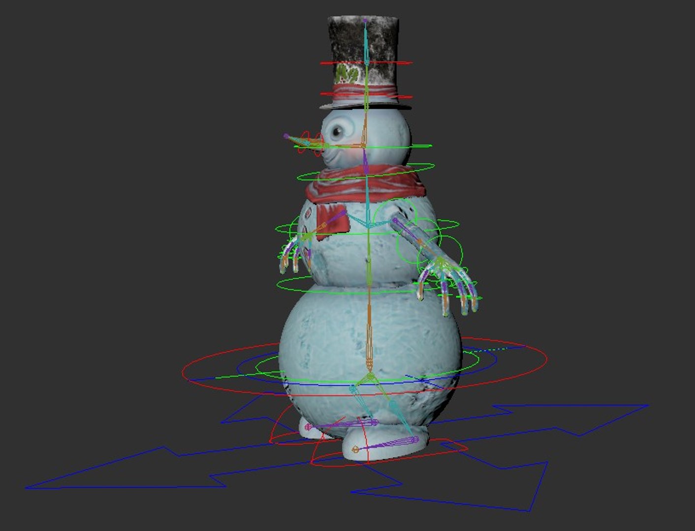3D Snowman Model - TurboSquid 1837139