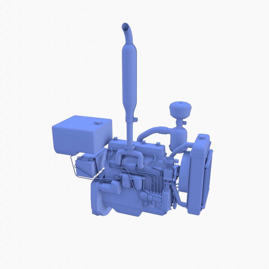 Tractor Engine Full 3D Model - TurboSquid 1881628