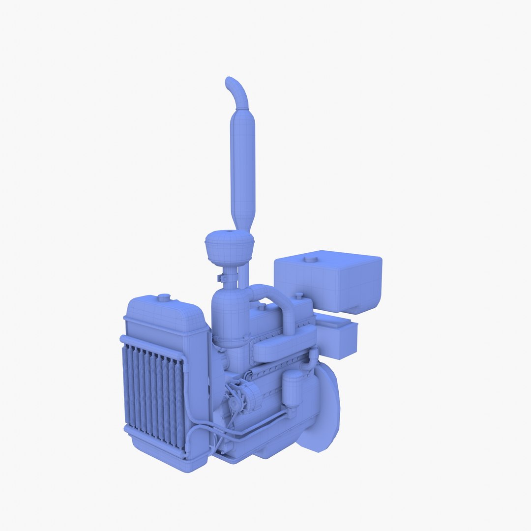 Tractor Engine Full 3D Model - TurboSquid 1881628