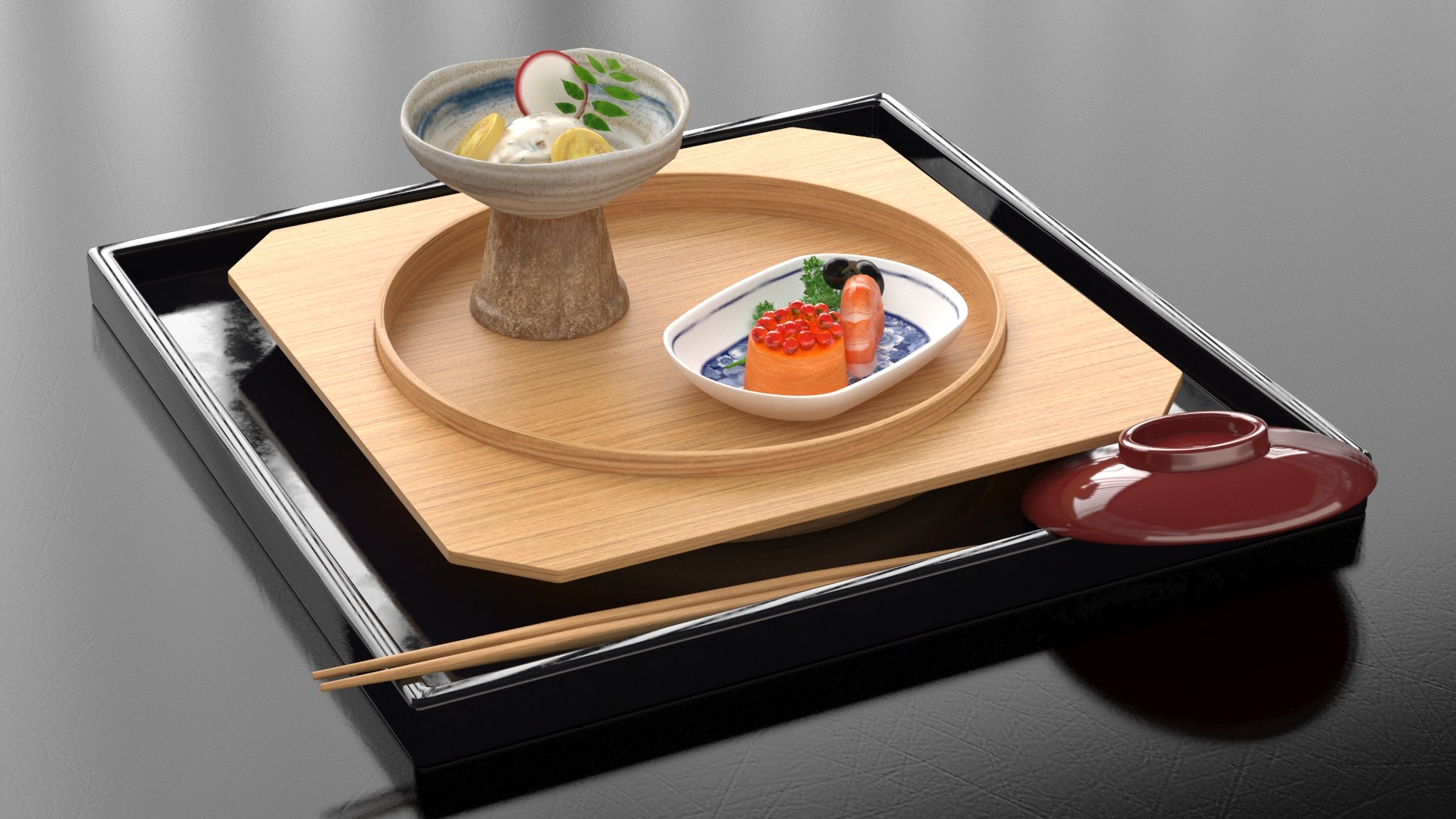 3D Kaiseki Small Set 01 - TurboSquid 2190885