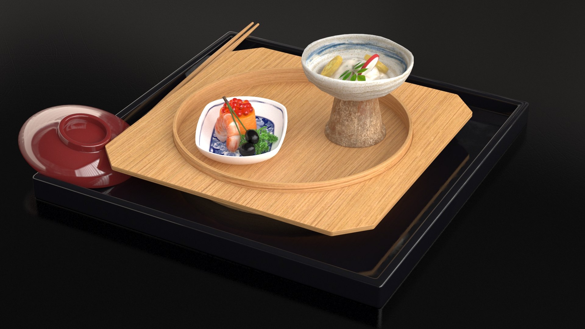 3D Kaiseki Small Set 01 - TurboSquid 2190885