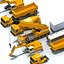3d Construction Vehicles Pack Model