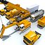 3d Construction Vehicles Pack Model