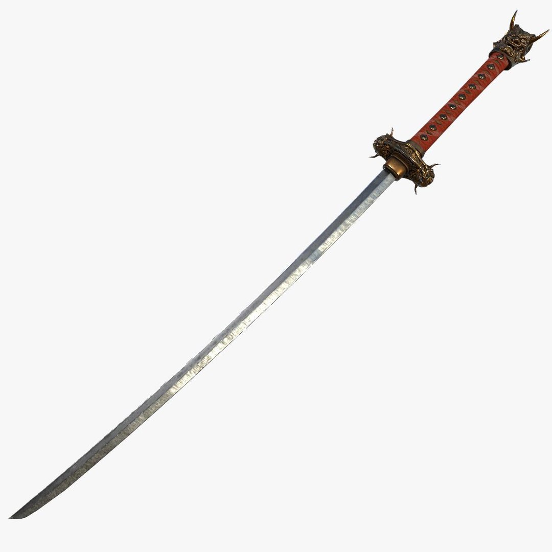 3D Fantasy Sword RPG Japanese Katana Uchigatana Tachi Nagamaki ...