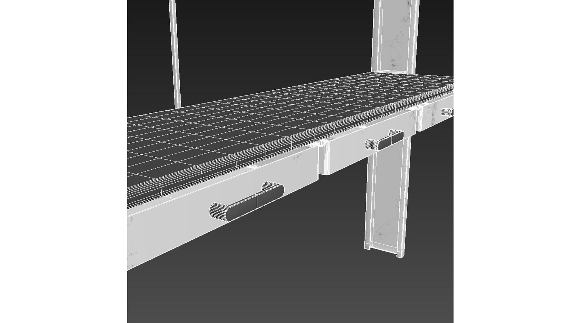Jean Prouve Console With Bookcase 3D Model - TurboSquid 2235462