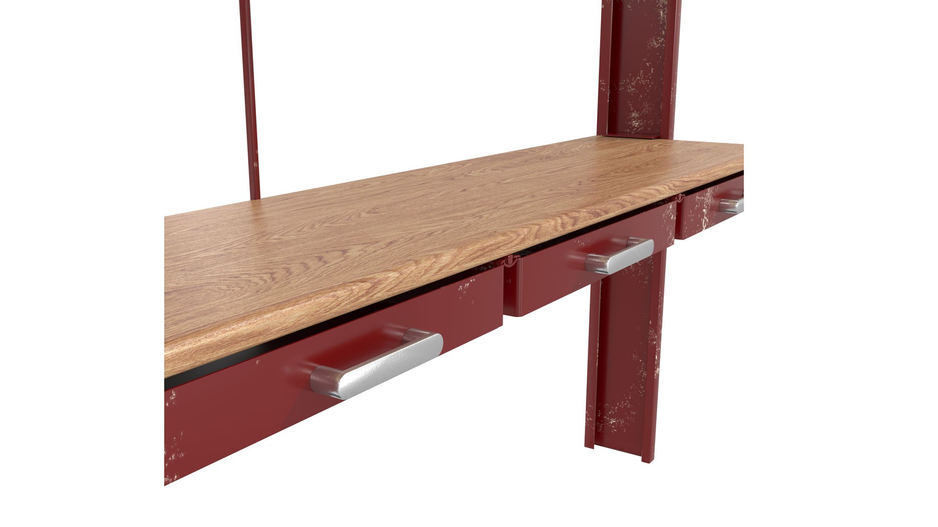 Jean Prouve Console With Bookcase 3D Model - TurboSquid 2235462