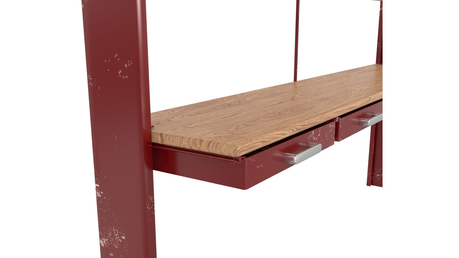 Jean Prouve Console With Bookcase 3D Model - TurboSquid 2235462