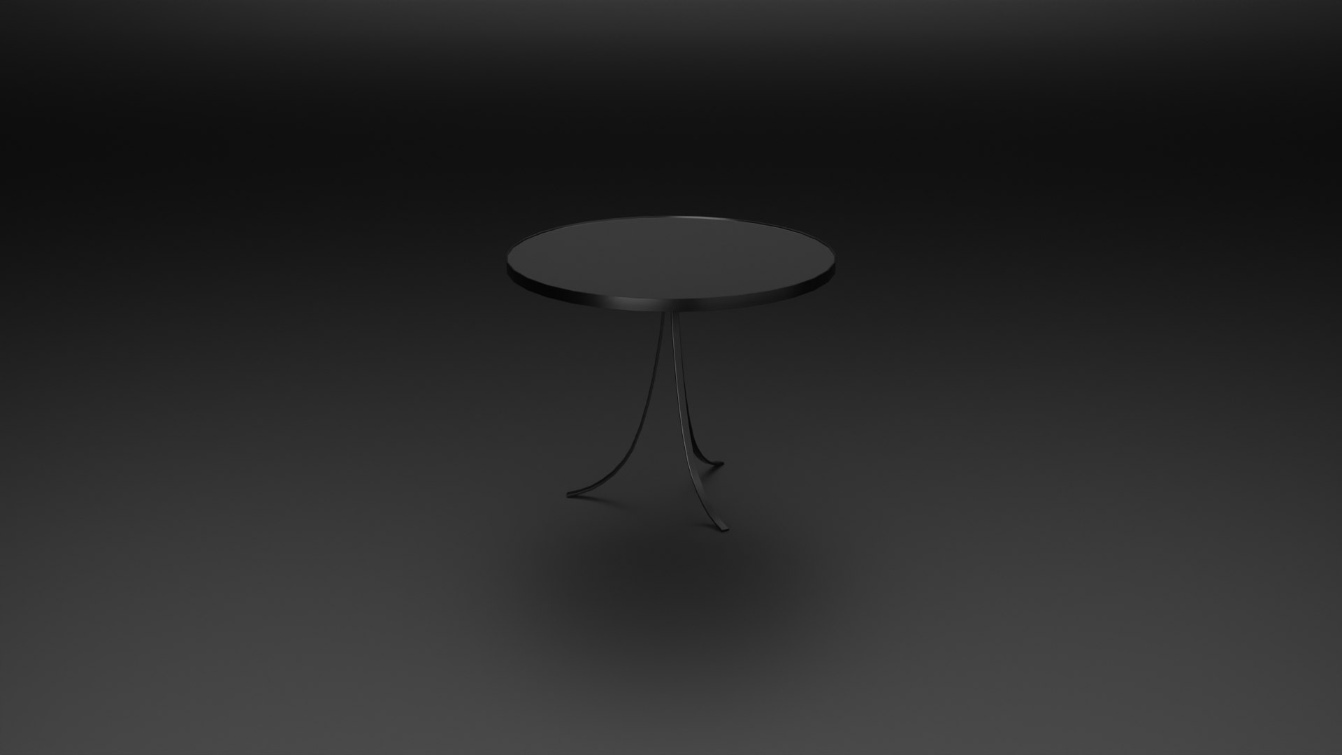 3D Low Poly Metal Glass Table model - TurboSquid 1978162