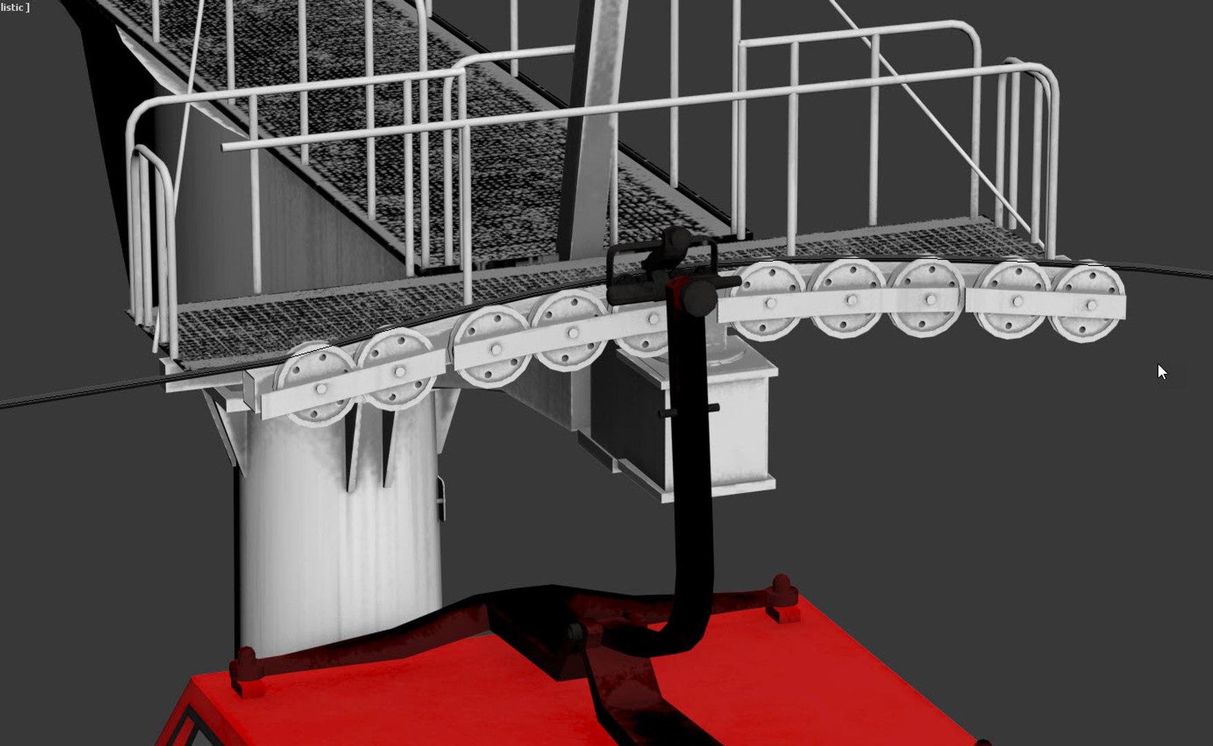 Ski lift cableway rigging animation model - TurboSquid 1416967