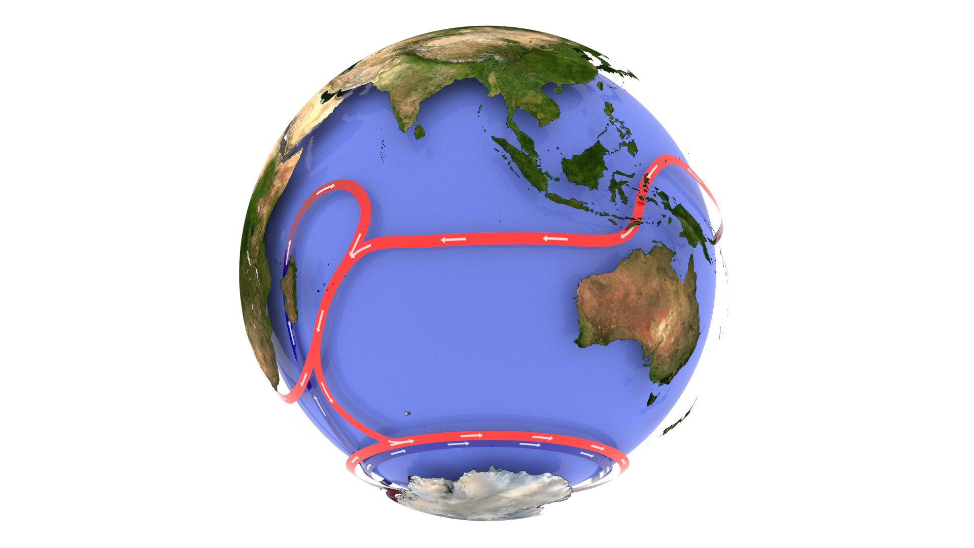 3D Thermohaline Circulation - Static Arrows Model - TurboSquid 2268266