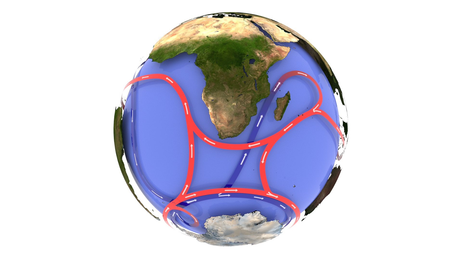 3D Thermohaline Circulation - Static Arrows Model - TurboSquid 2268266