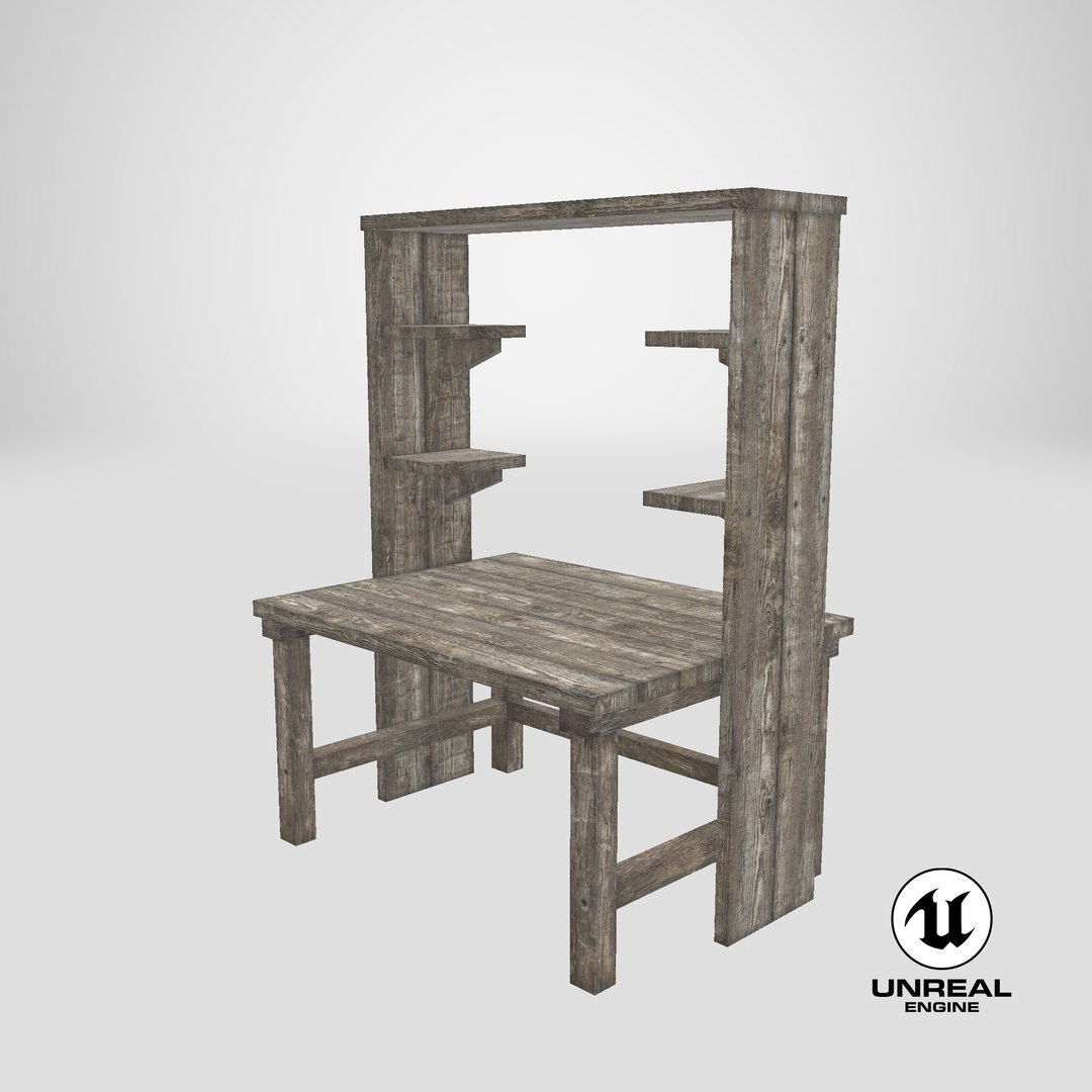 Old Workplace 5 3D Model - TurboSquid 2114486