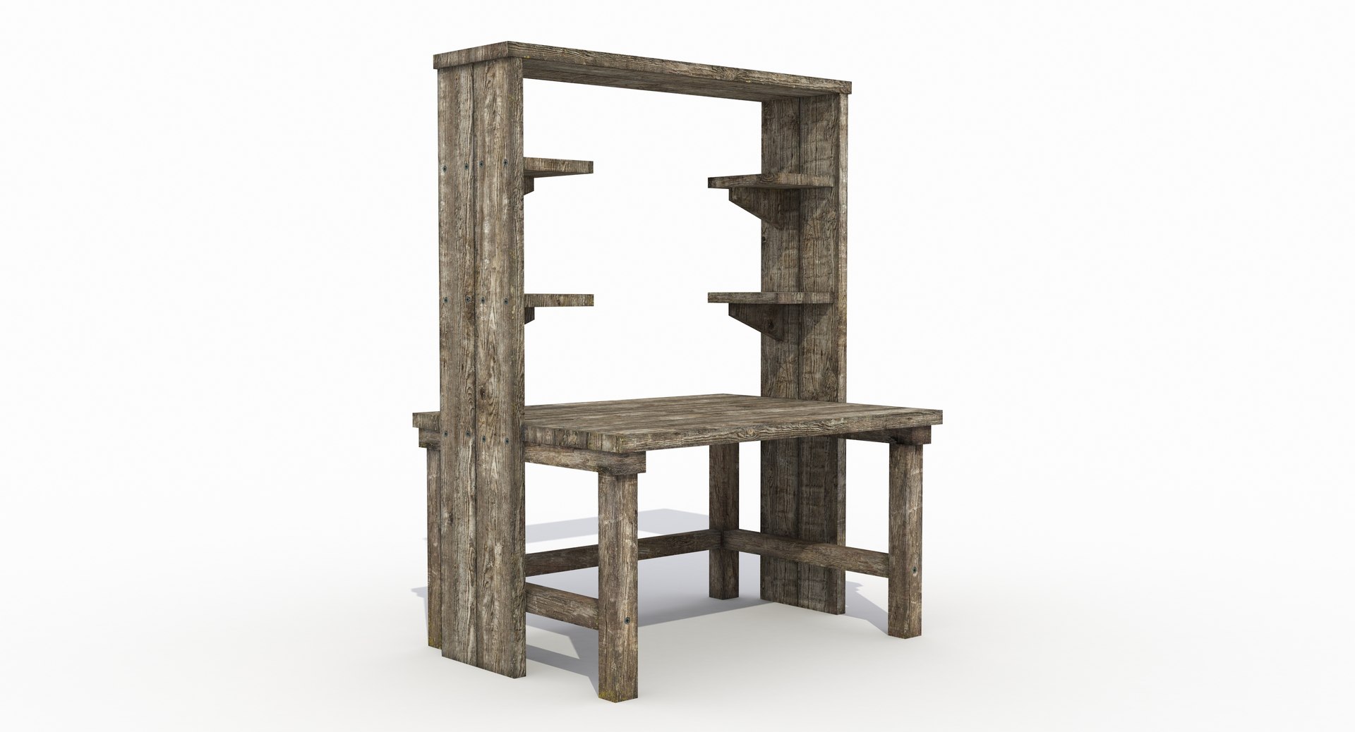 Old Workplace 5 3D Model - TurboSquid 2114486