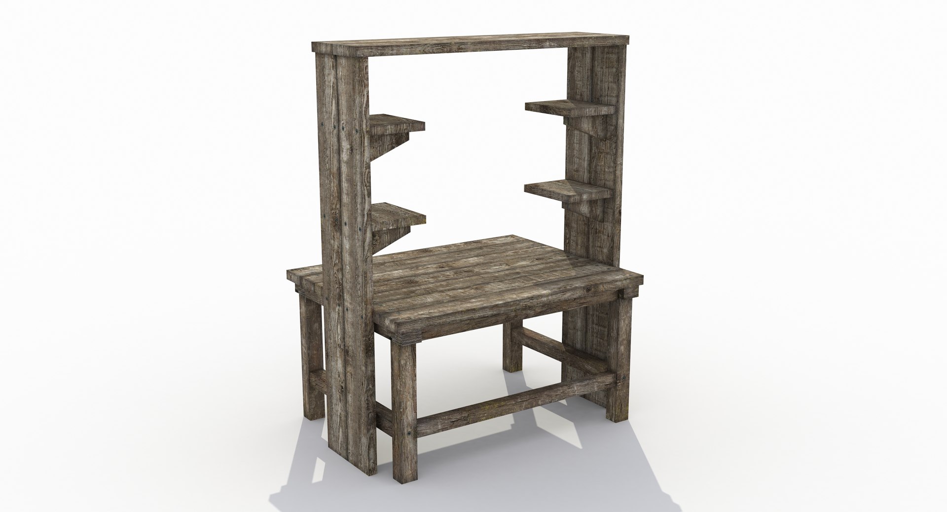 Old Workplace 5 3D Model - TurboSquid 2114486