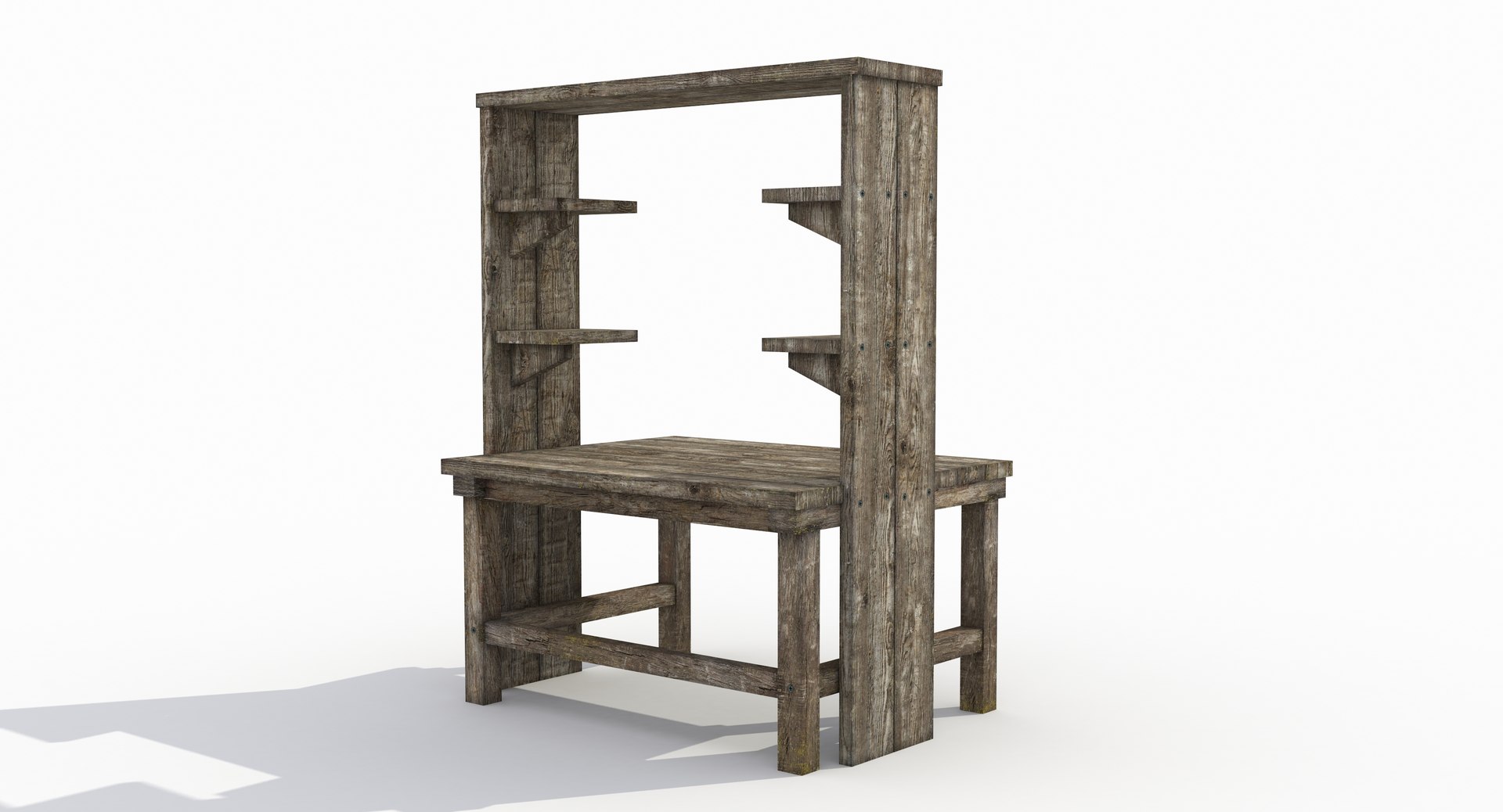 Old Workplace 5 3D Model - TurboSquid 2114486