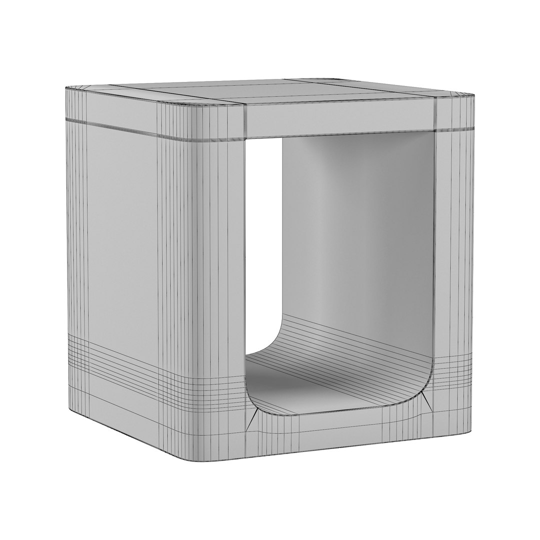 OSLO OPEN SQUARE SIDE TABLE 3D Model - TurboSquid 1952232