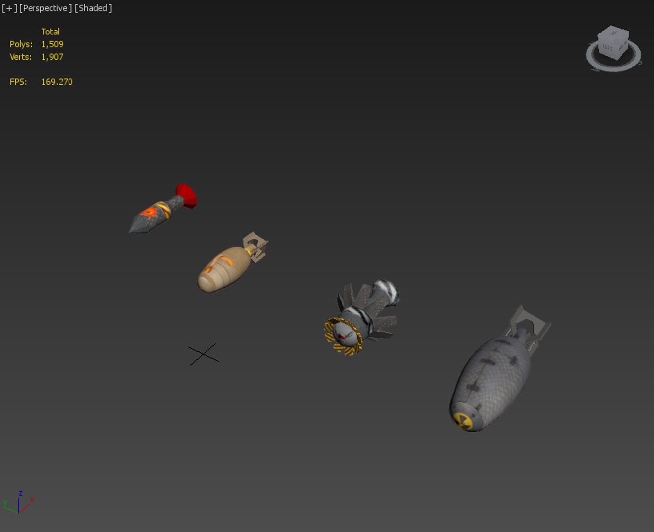 plane bombs 3d model