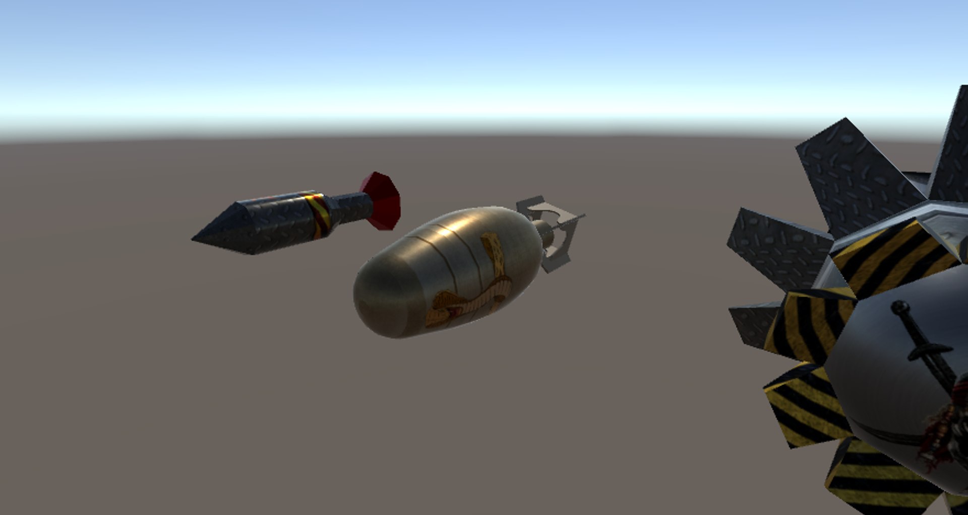 plane bombs 3d model