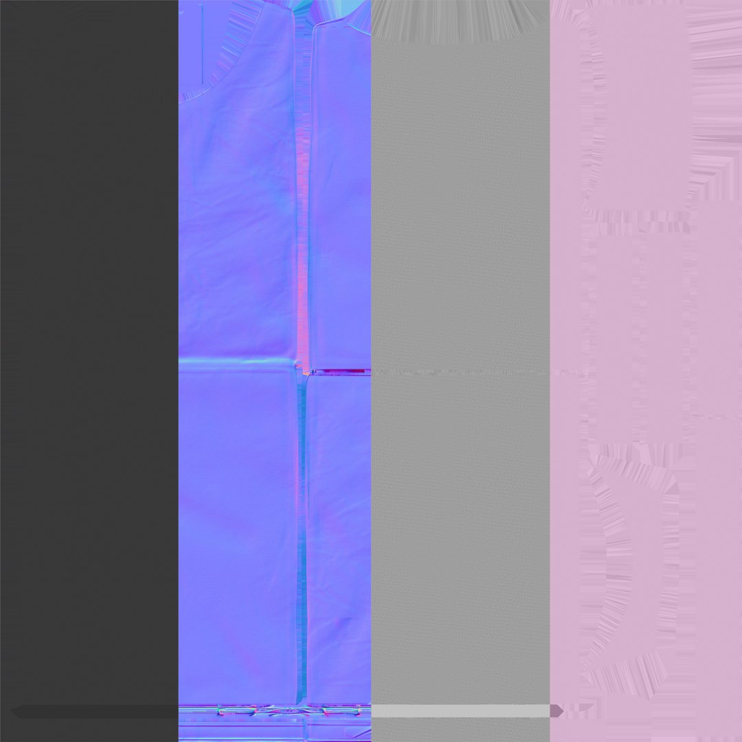 Female Crew Neck Folded Stacked Pink Staff 01 3D model - TurboSquid 1790911