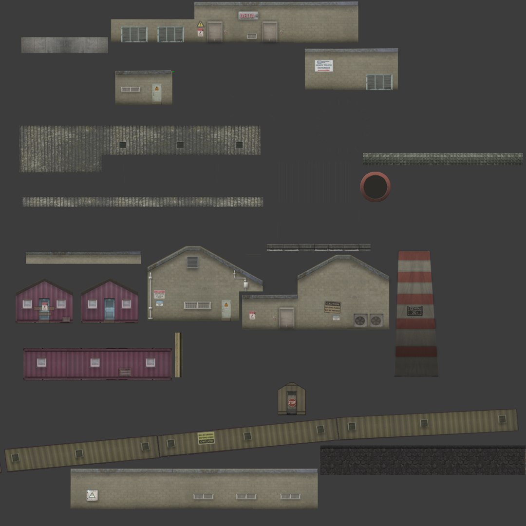 Factory Power Plant 3d Model