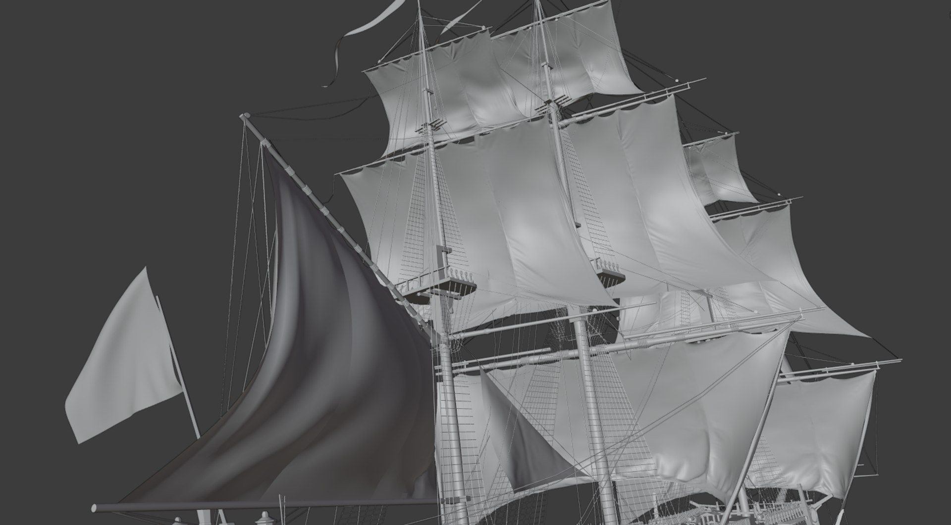 Spanish Ship "San Hermenegildo". Sail Ship Boat Sea Model - TurboSquid ...