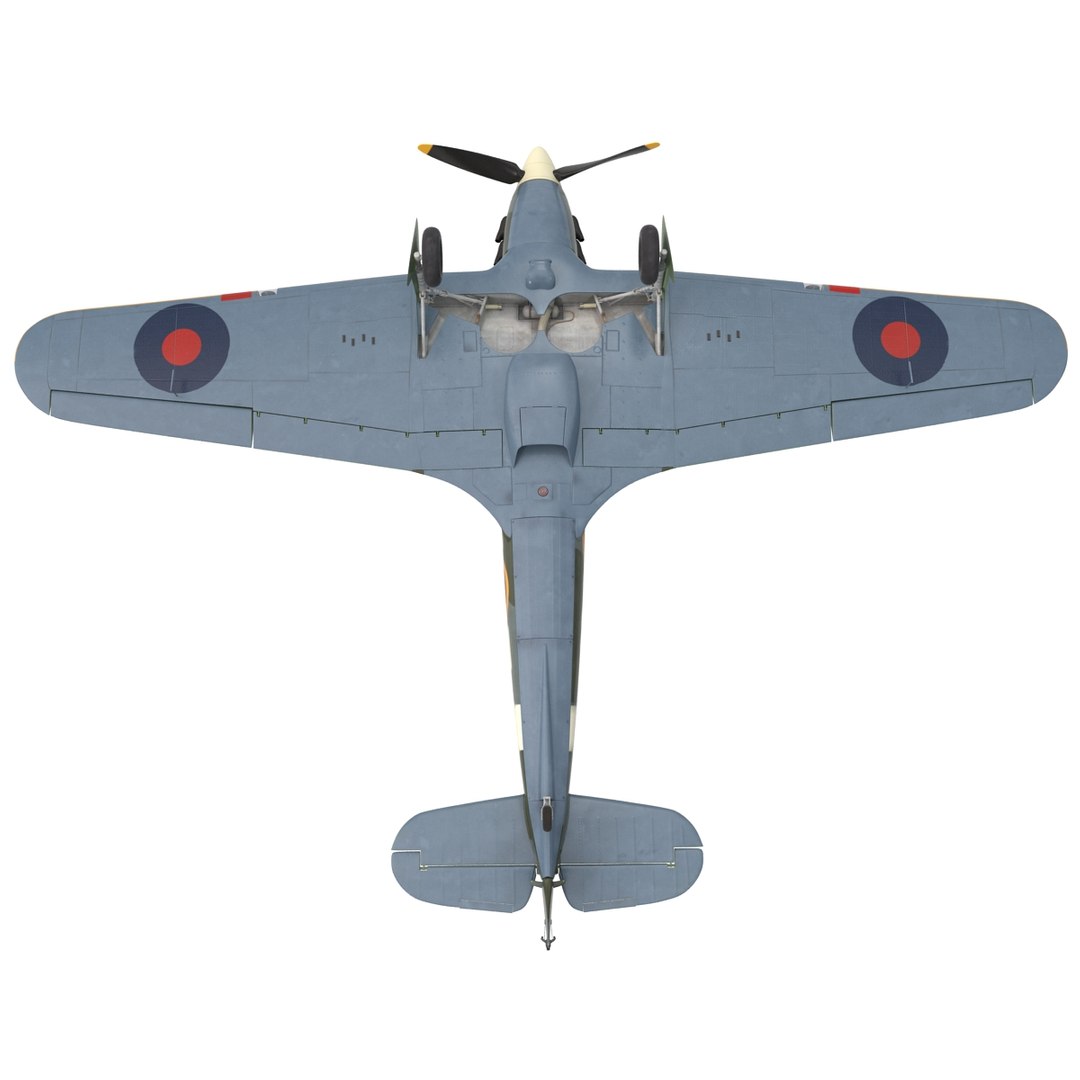 3d max hawker hurricane wwii fighter
