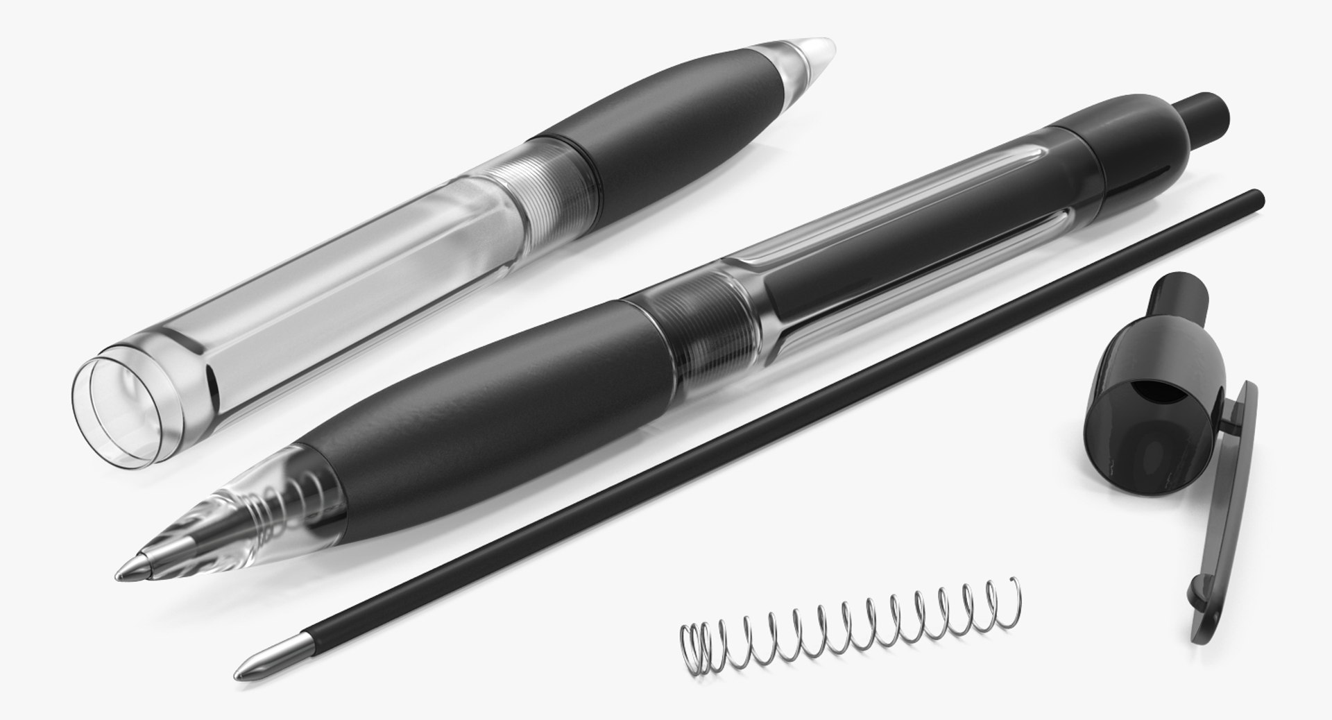 3D ballpoint retractable pen - TurboSquid 1203617