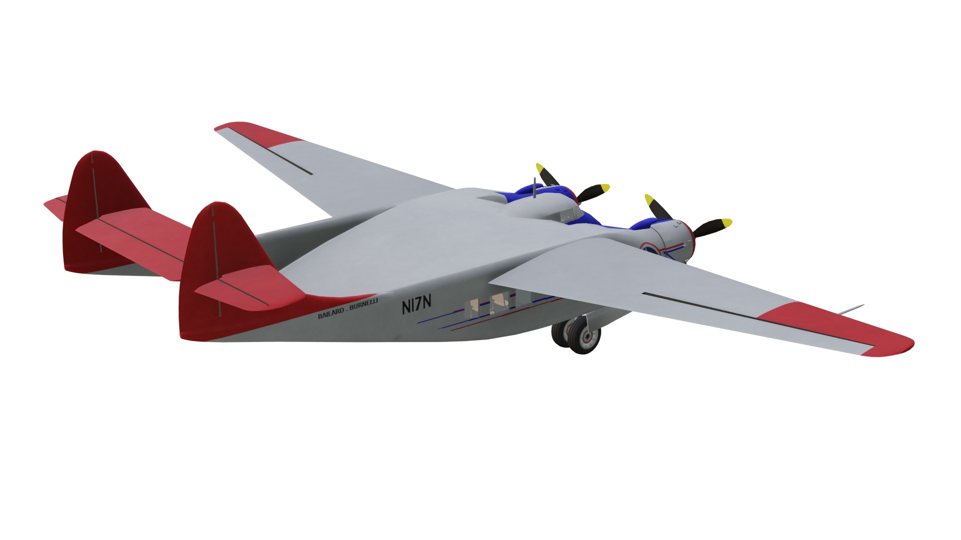 3D Model Burnelli CBY-3 Loadmaster - TurboSquid 2339638