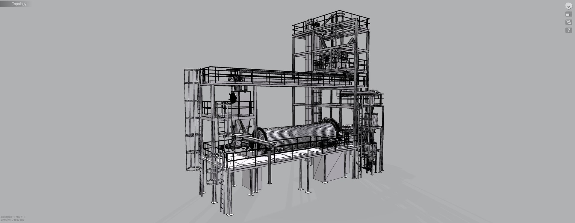 3D Industrial Flour Mill Model - TurboSquid 1925806