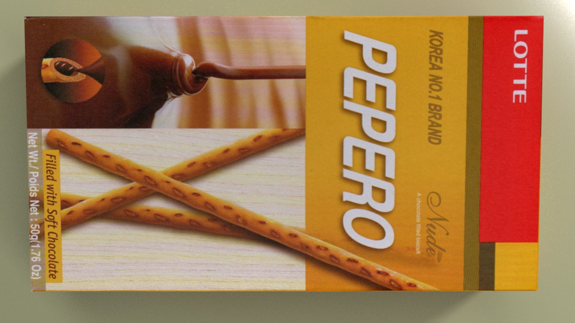 3d model lotte pepero
