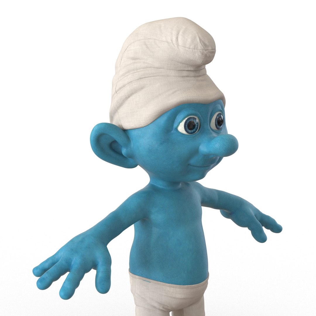 smurf realistic 3d model