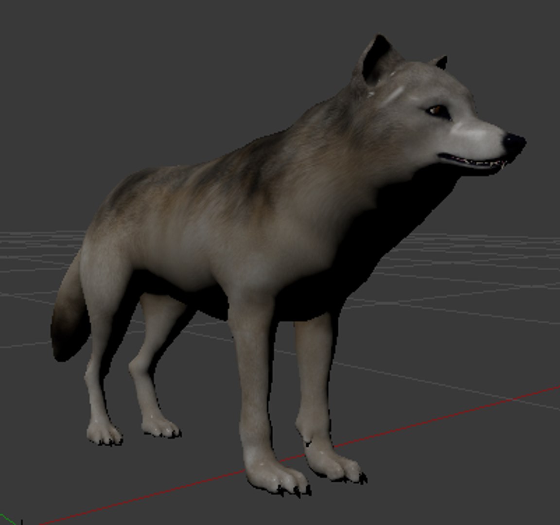 3D Model Realistic Grey Wolf - TurboSquid 1368292