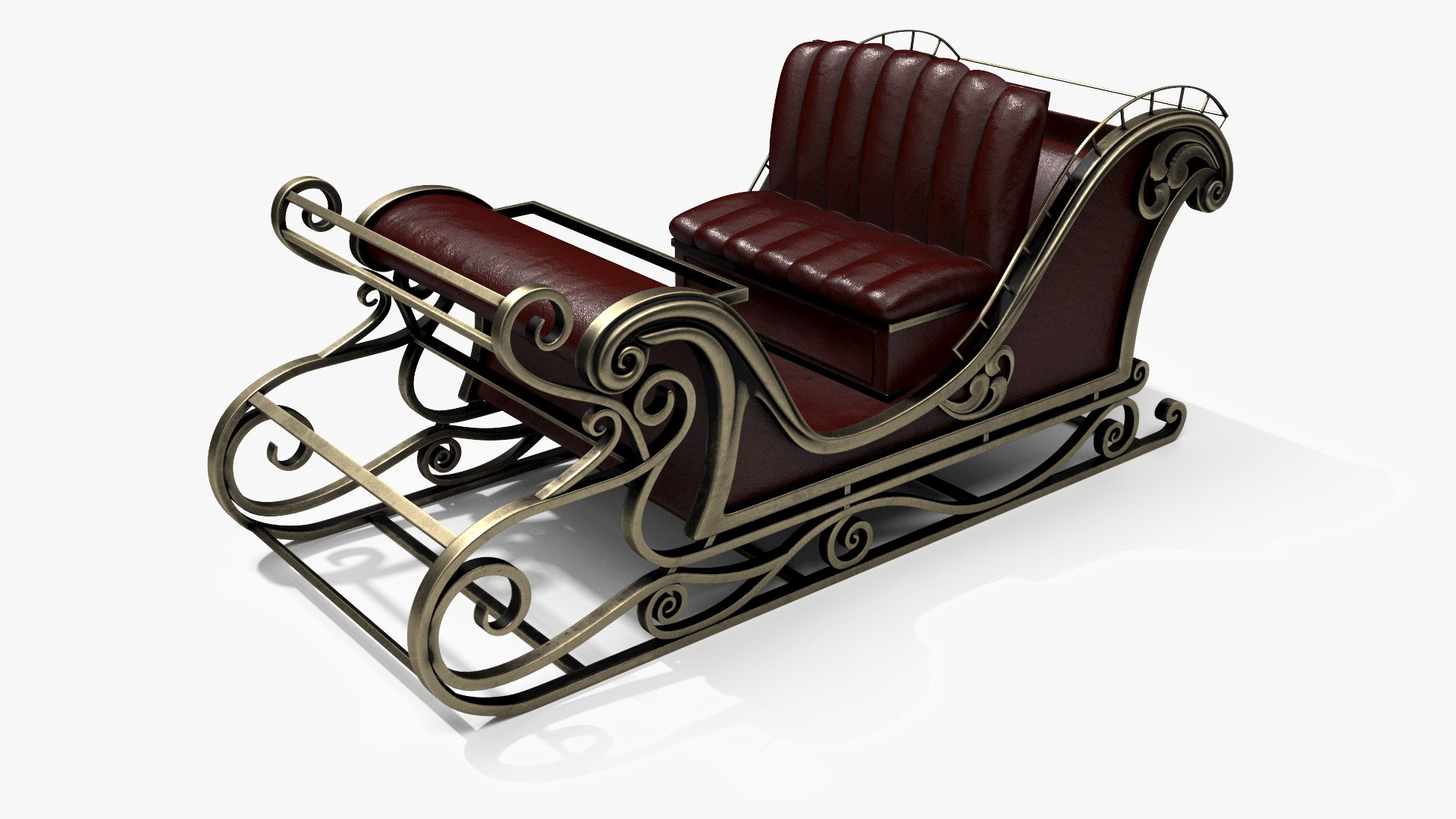 Santa Sleigh 8K PBR Textures 3D Model - TurboSquid 2294545
