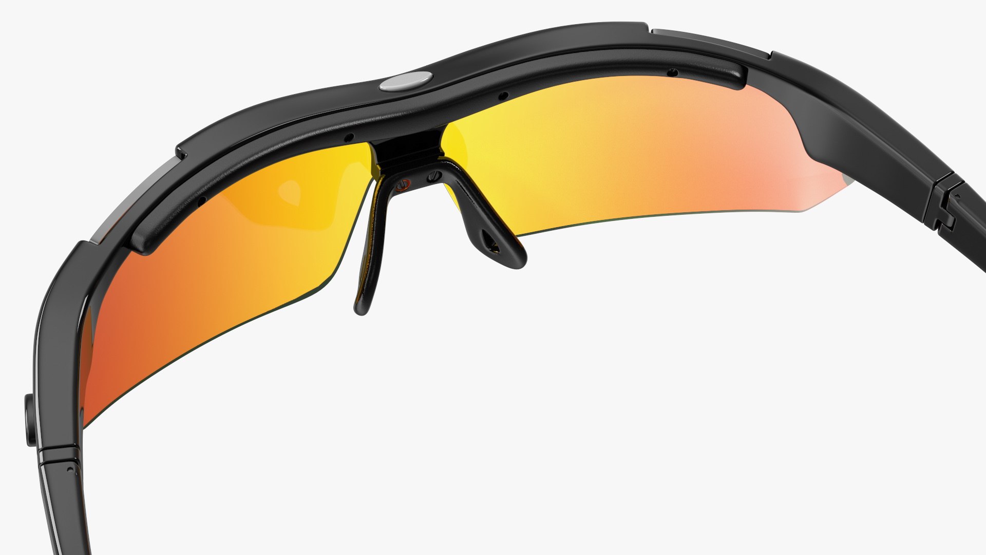 3D Orange Cycling Sport Sunglasses Set model - TurboSquid 2154495