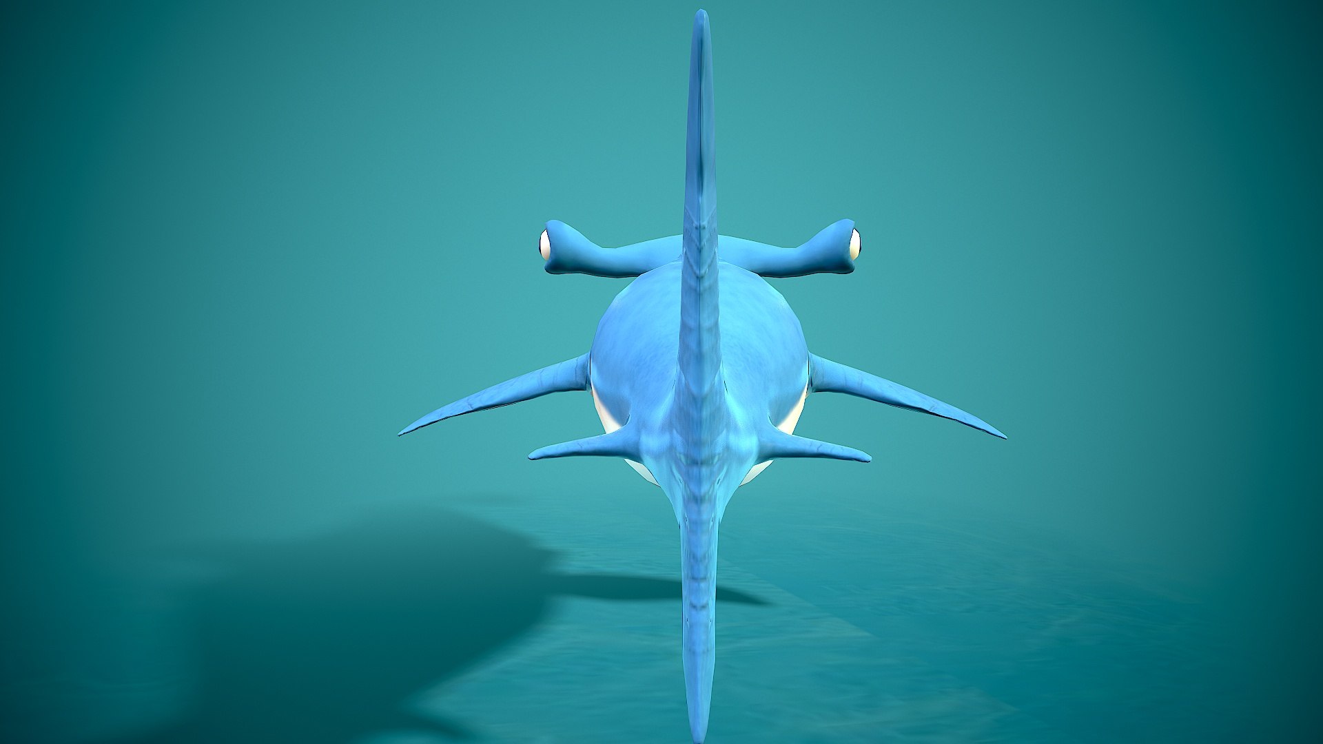 Cartoon Hammerhead Shark Model - TurboSquid 2111840