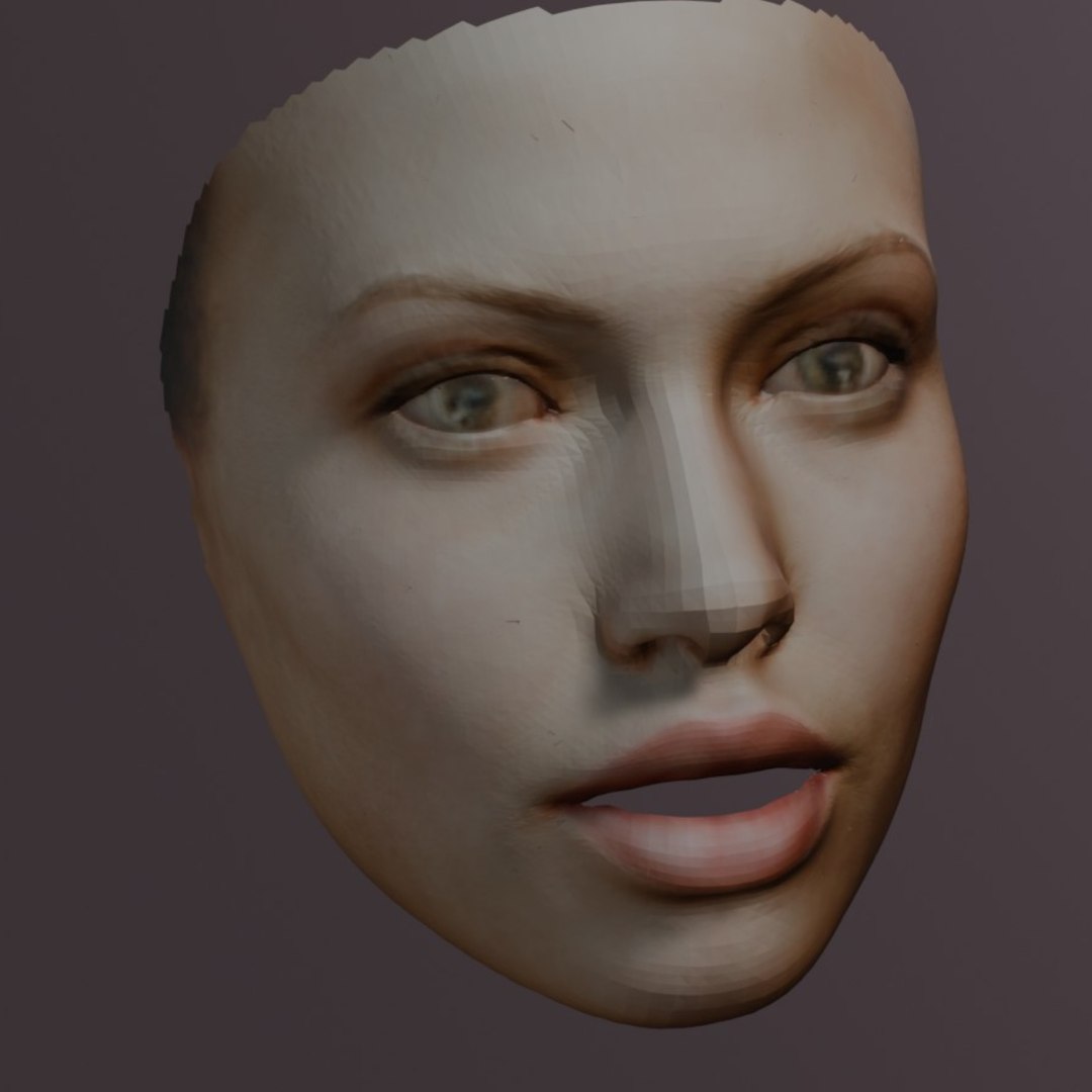 PopFace BaseMesh - Angelina Jolie Model - TurboSquid 2254237
