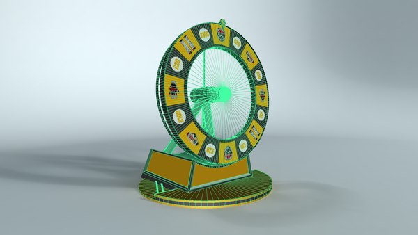 3D Spinning Gameshow Wheel - TurboSquid 1782234