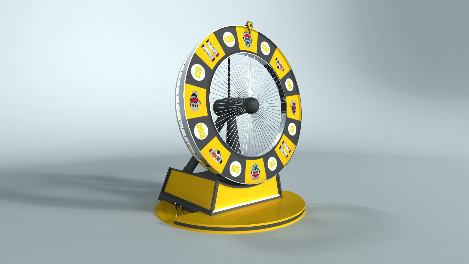 3D Spinning Gameshow Wheel - TurboSquid 1782234