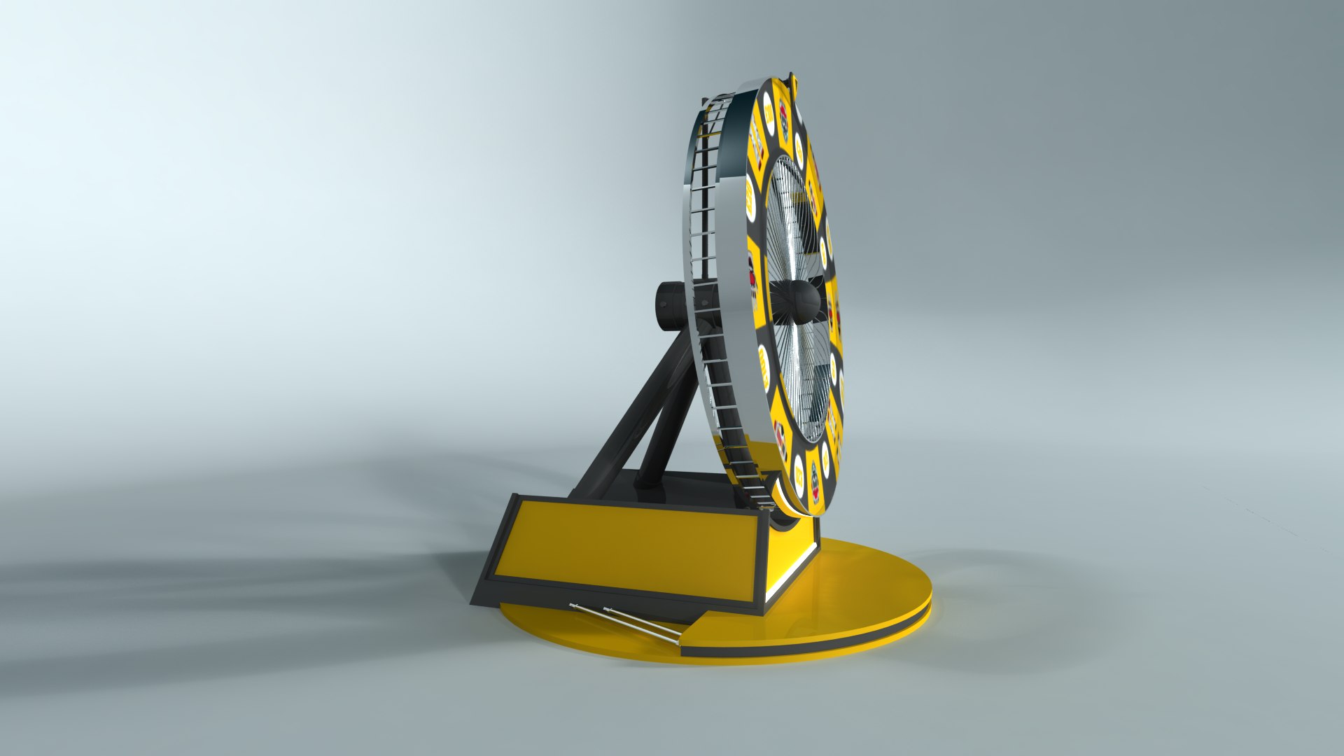 3D Spinning Gameshow Wheel - TurboSquid 1782234