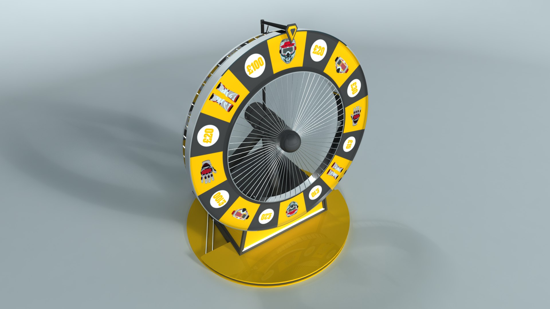 3D Spinning Gameshow Wheel - TurboSquid 1782234