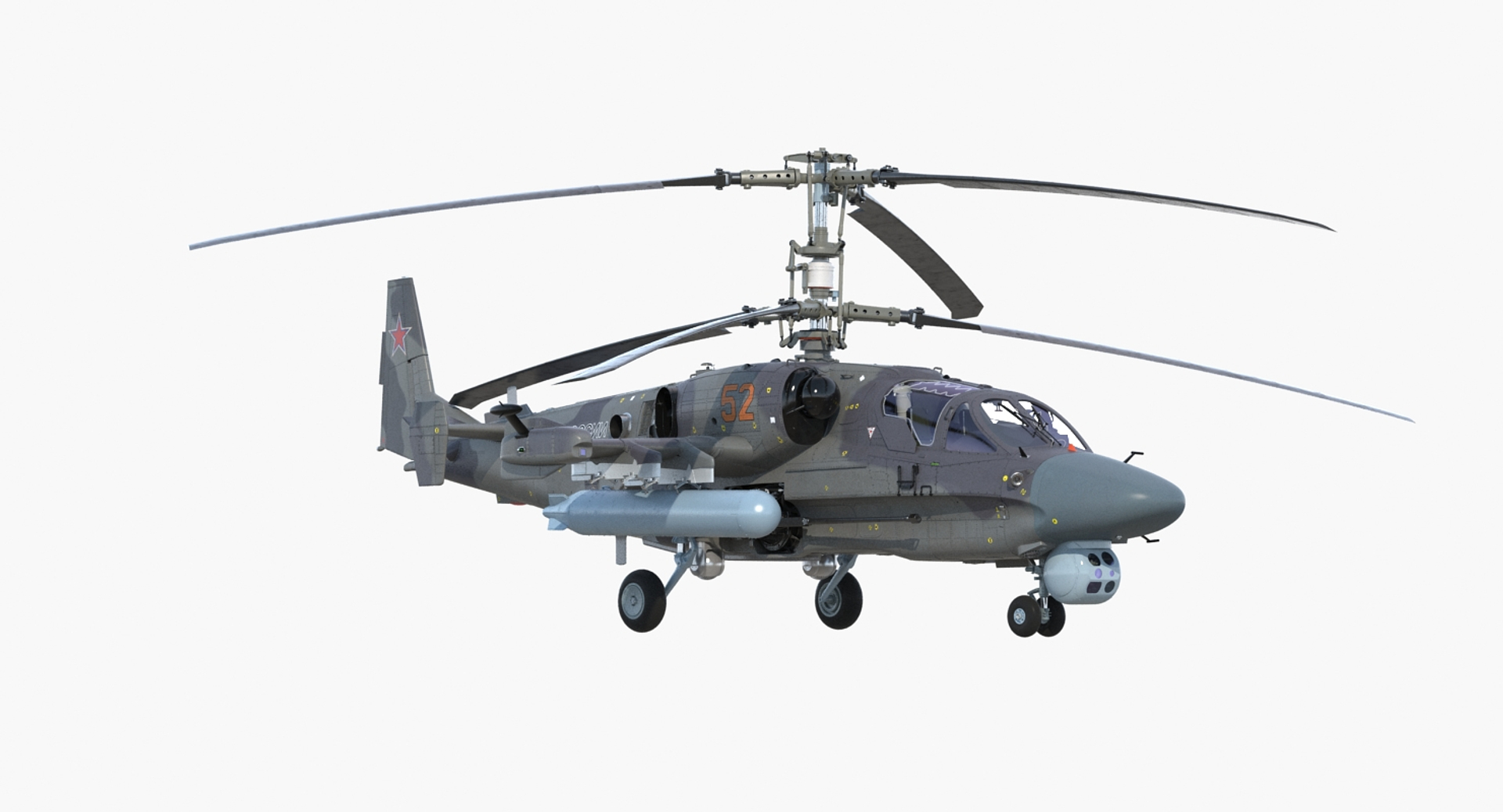 3D Attack Helicopter Ka52 Black - TurboSquid 1191762