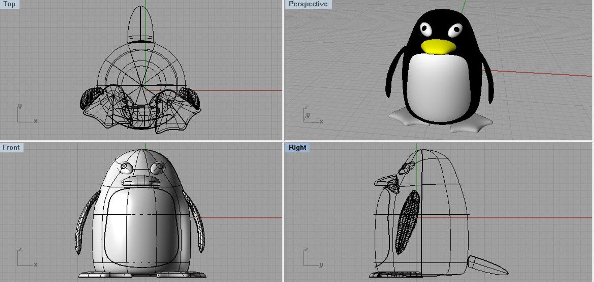 Penguin 3d Model